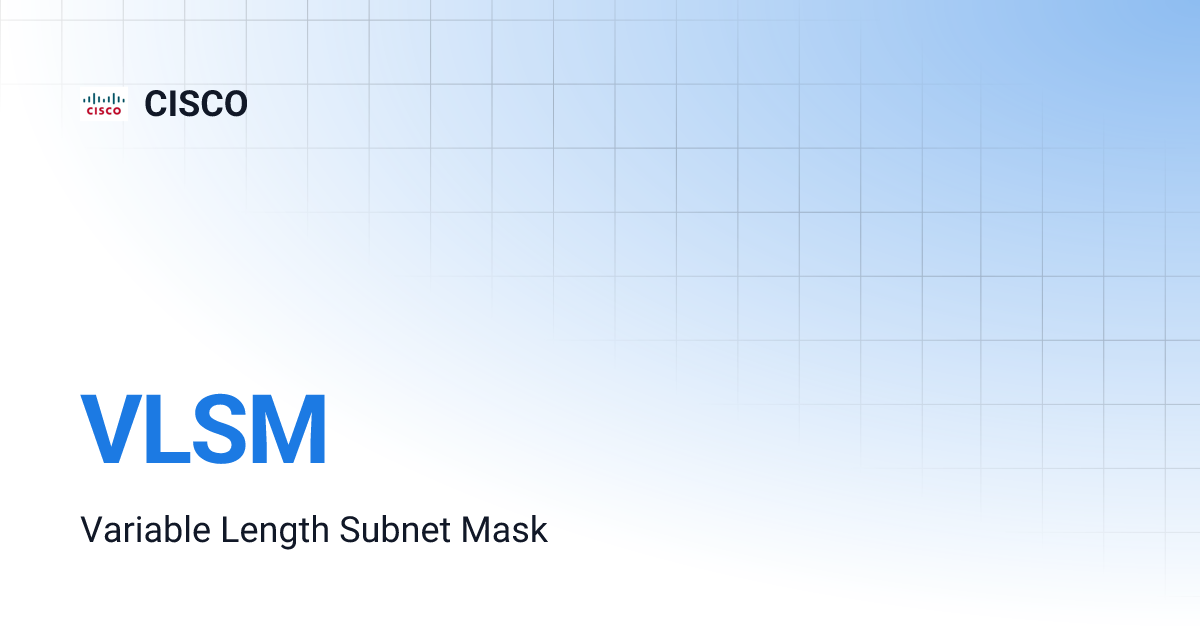 VLSM | CISCO