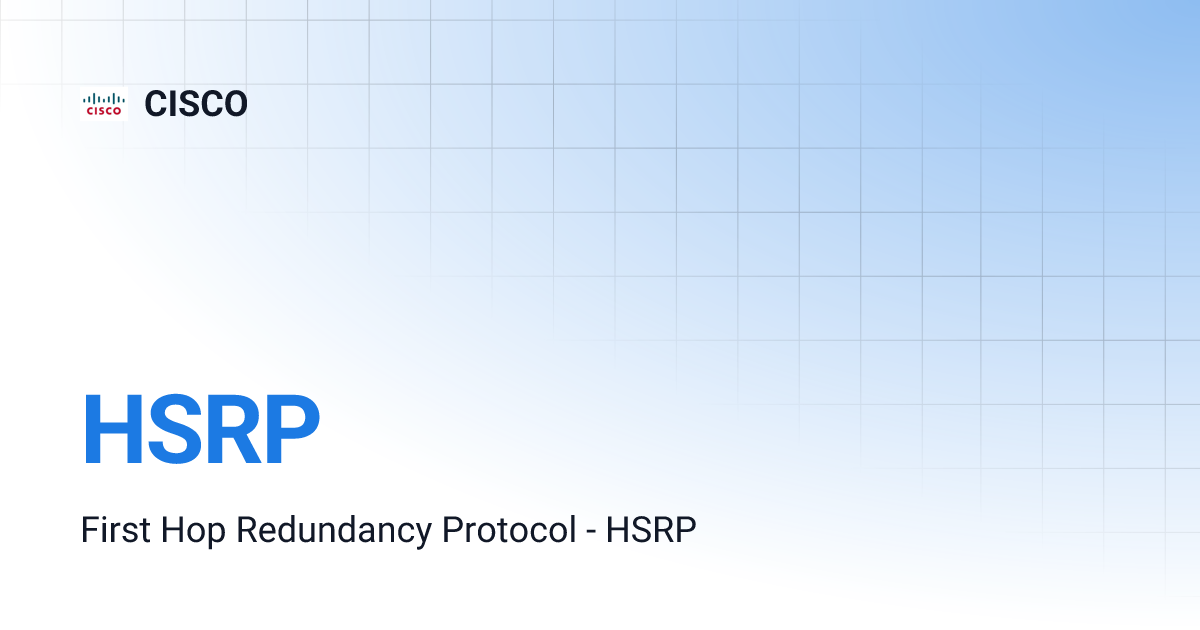 HSRP | CISCO